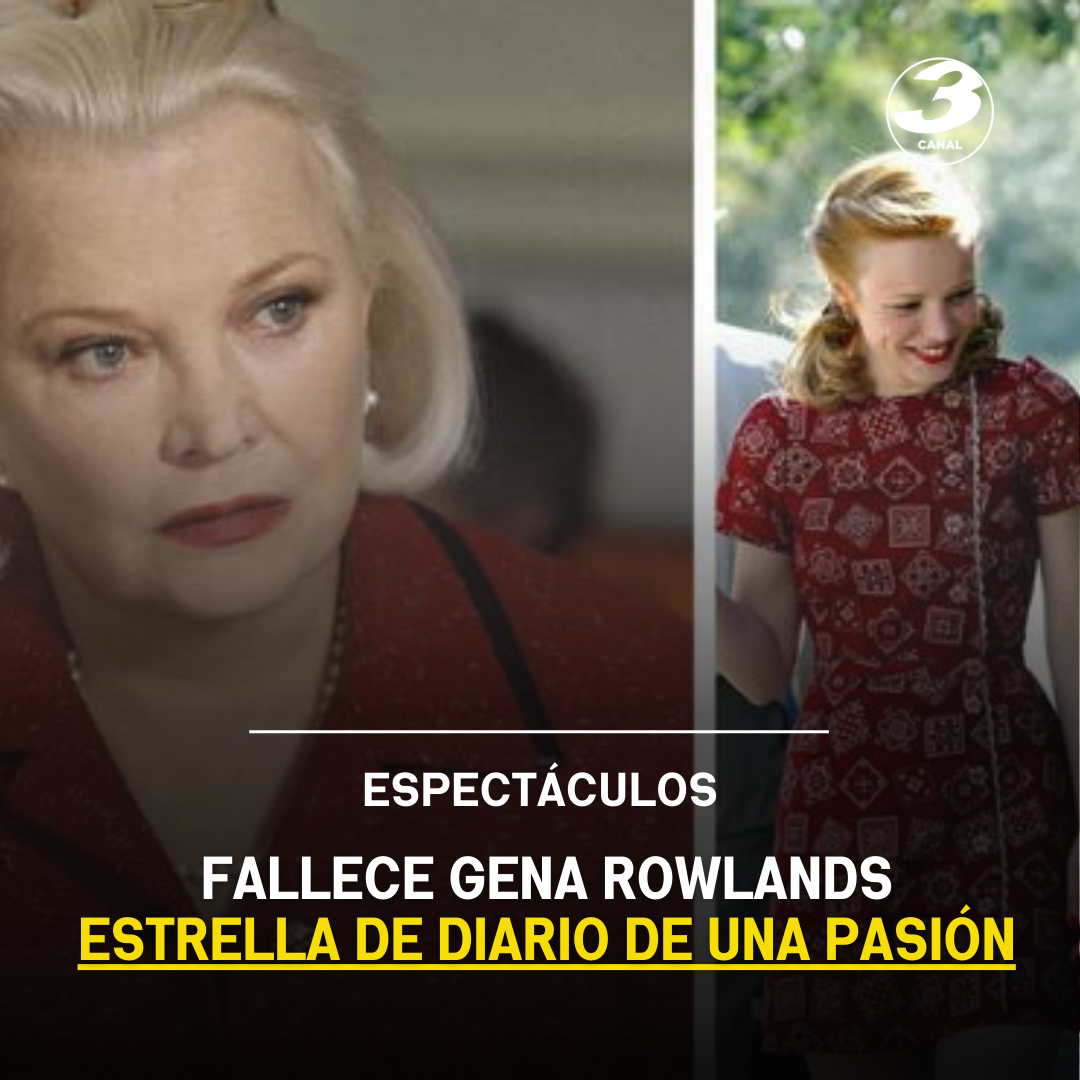 Fallece Gena Rowlands, Estrella de 'Diario de una pasión', a los 94 ...