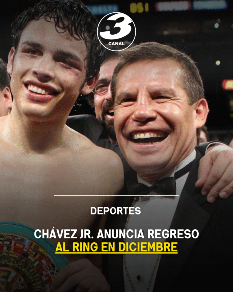 Chávez Jr. anuncia regreso al ring en diciembre - El Ahuizote